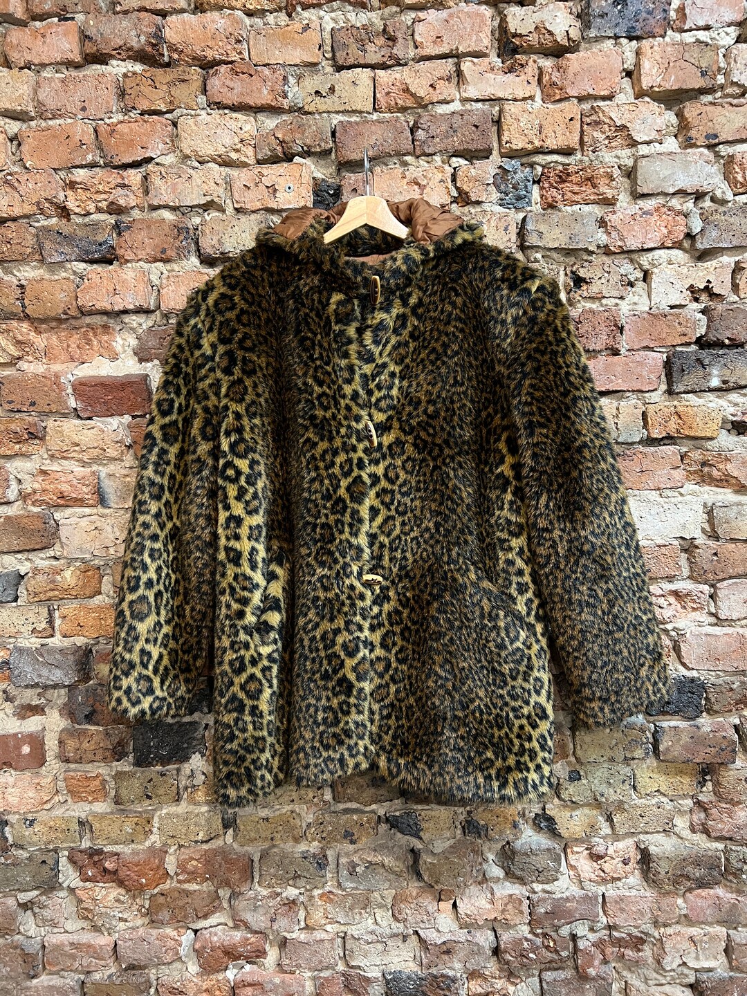 The End Firenze Faux Fur Animal Leopard Print, Vintage Fur With Cape ...
