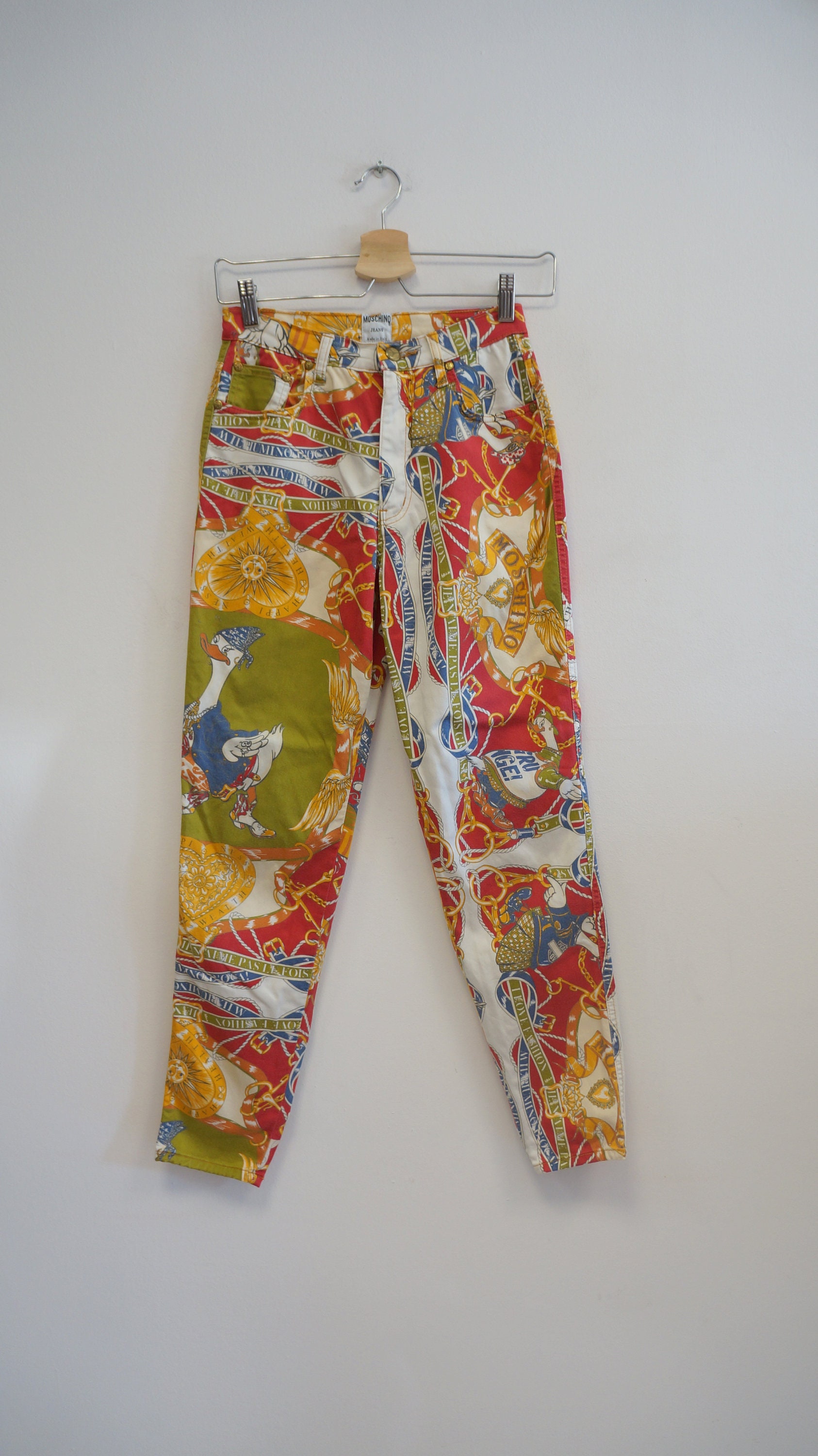 Moschino ducks trousers vintage Moschino jeans funny print | Etsy