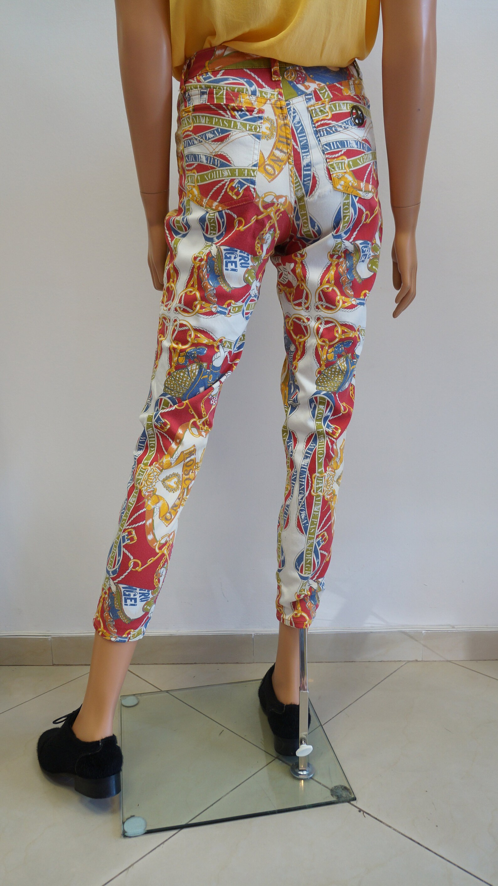 Moschino ducks trousers vintage Moschino jeans funny print | Etsy