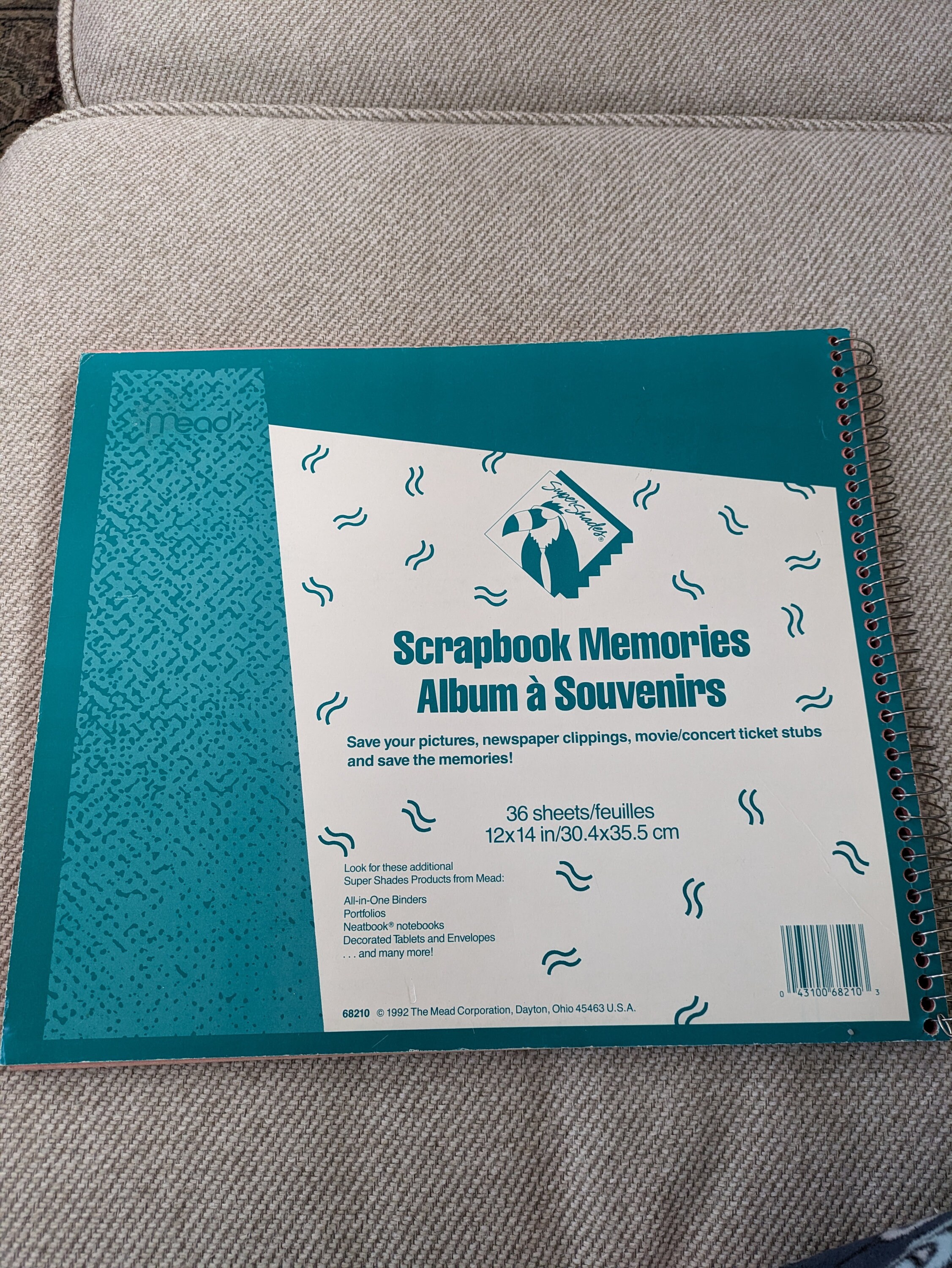 Vintage Mead Super Shades Spiral Scrapbook, Photo Album, or Sketchbook ...