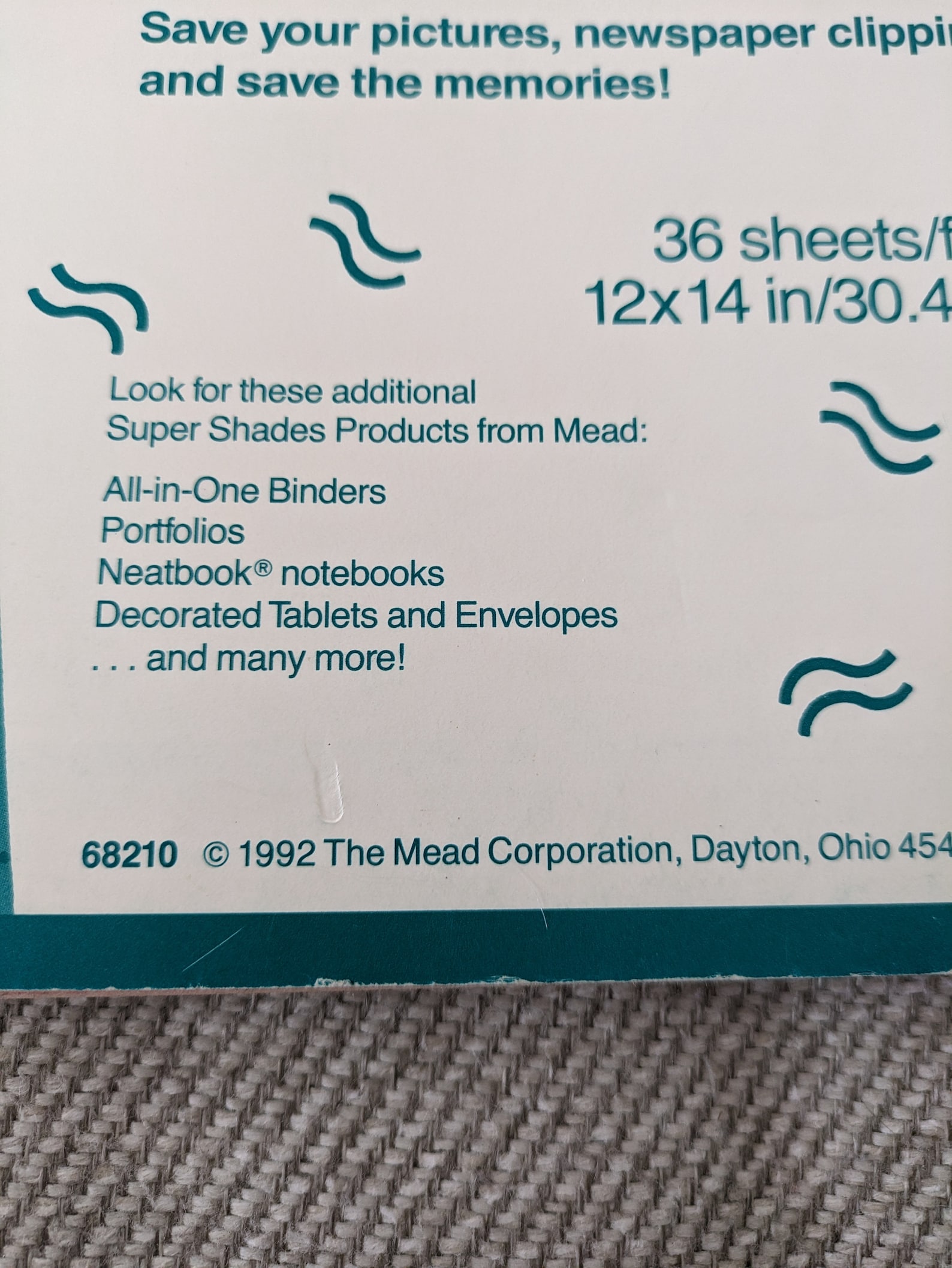 Vintage Mead Super Shades Spiral Scrapbook, Photo Album, or Sketchbook ...