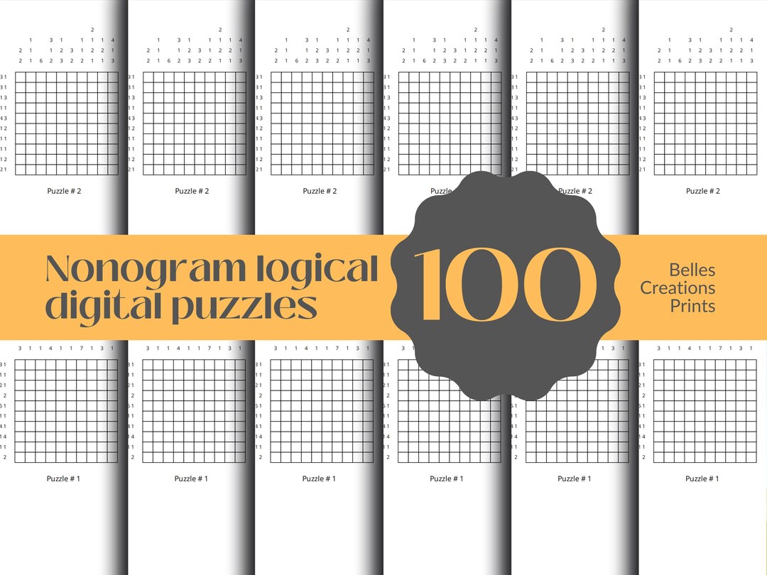 Nonogram Logic Puzzle Medium Games Activity Puzzles for Beginners ...