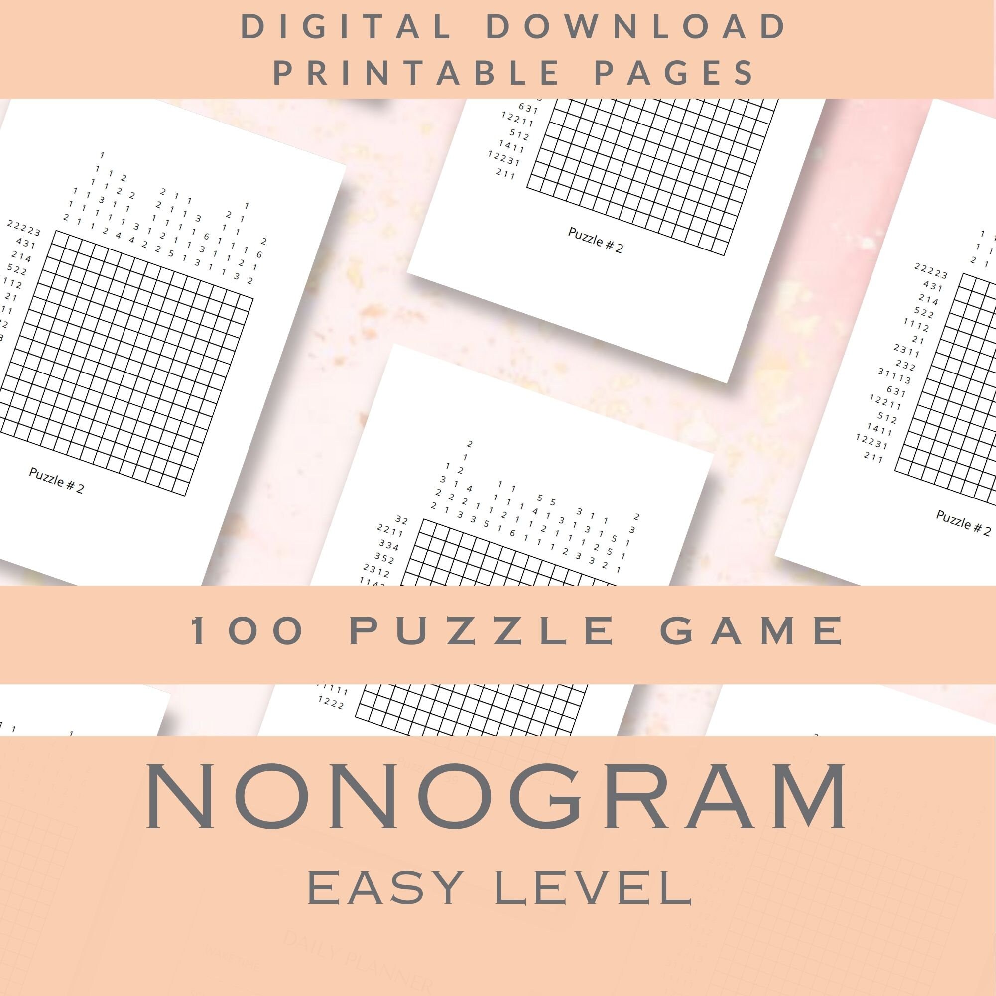 Nonogram Logic Puzzle Medium Games Activity Puzzles for Beginners ...