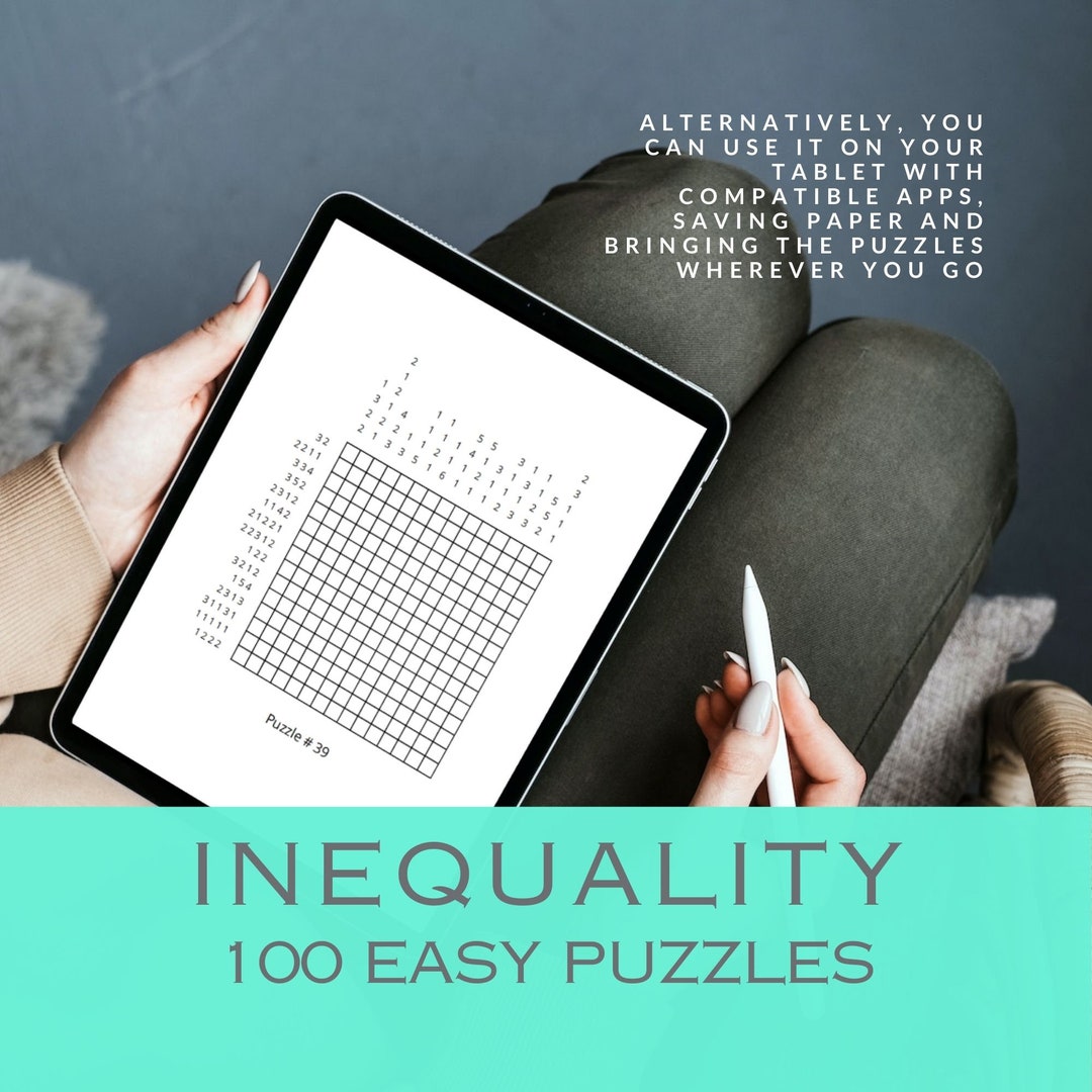 Mental Challenges and Games for Adults Inequality Puzzle Easy Games ...