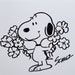 Snoopy Drawing, Snoopy Ink Illustration Artwork, Woodstock Peanuts ...