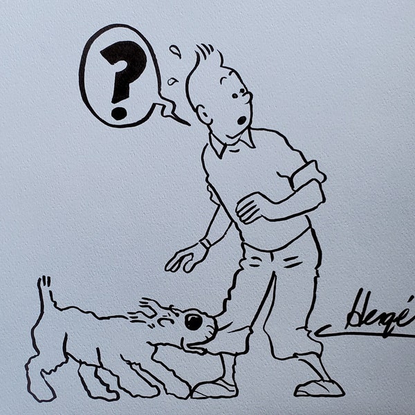 Herge Art - Etsy