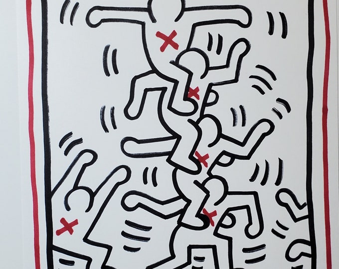 Keith Haring Artwork, Drawing, Pop-art Vintage, NY Artist Art, Modern ...