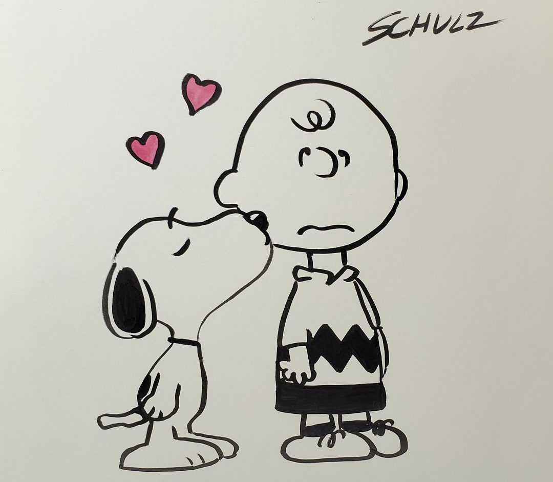 Charlie Brown and Snoopy Color Drawing Art, Snoopy & Charlie Brown ...