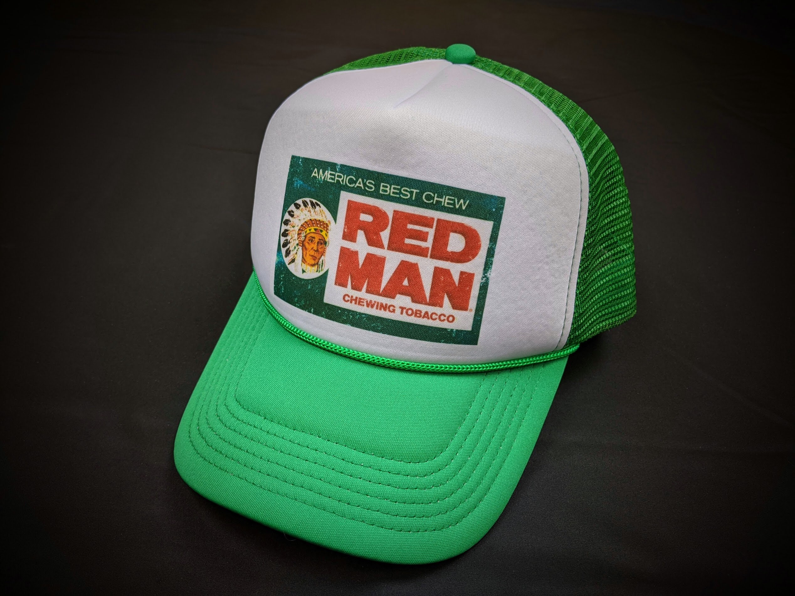 Red Man Chewing Tobacco Vintage Style Trucker Hat Classic Cap | Etsy