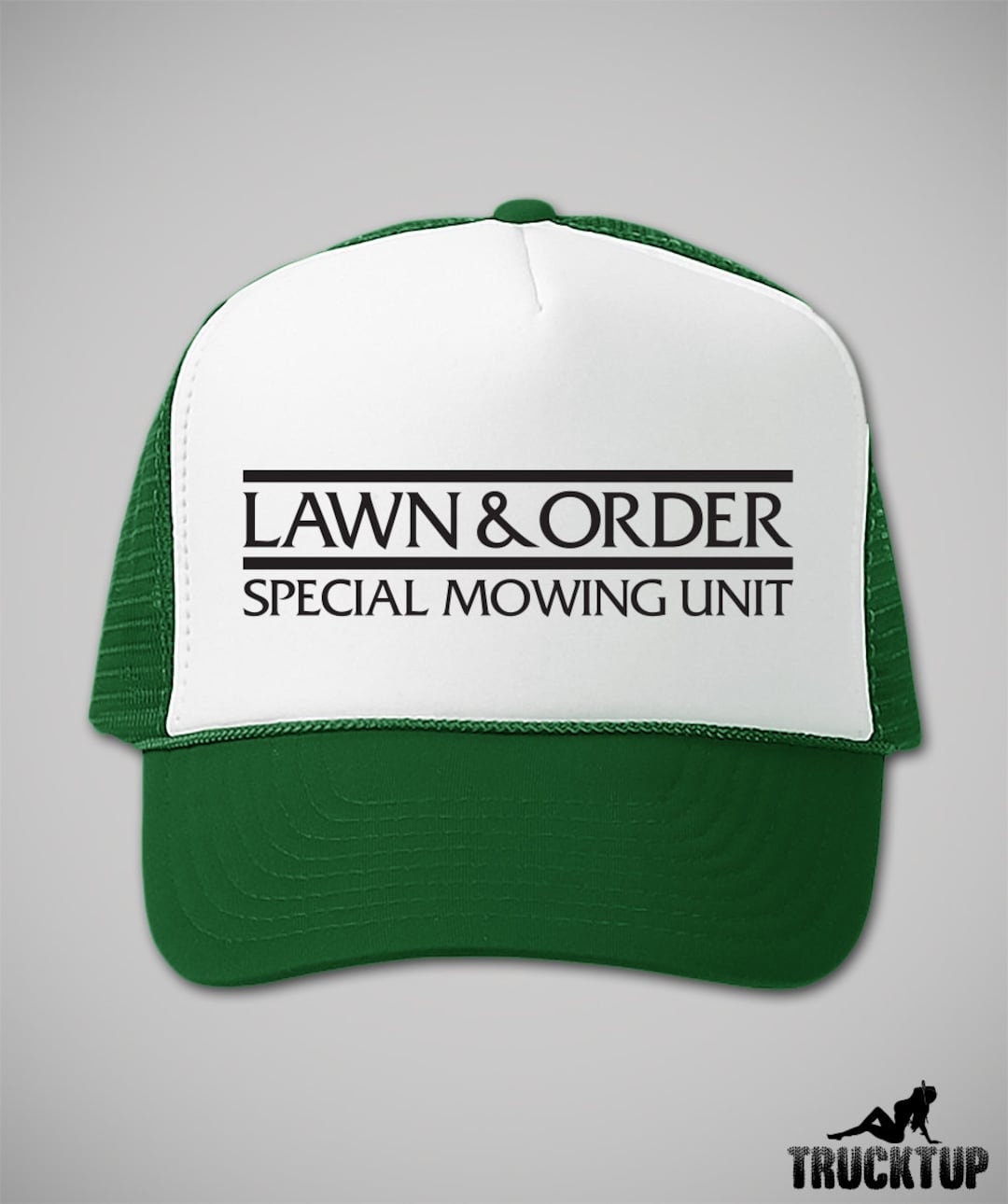 Funny Gardener Hat - Lawn and Order Trucker, Gift for Landscaper, Gifts ...