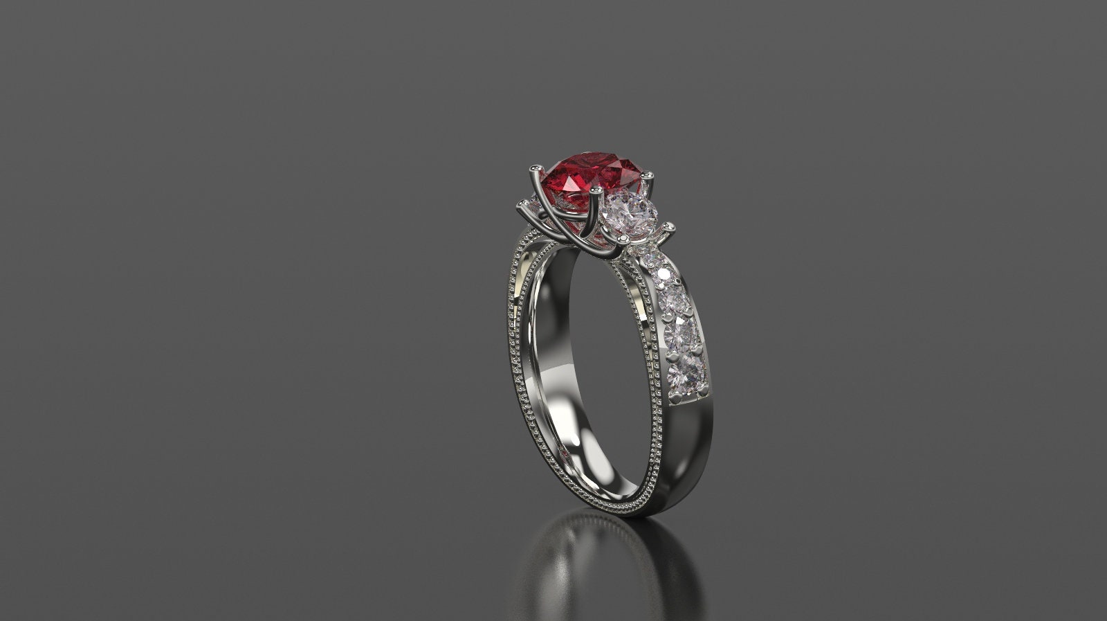Ruby Engagement Ring Rose Gold Engagement Ring Ruby Ring Ruby - Etsy