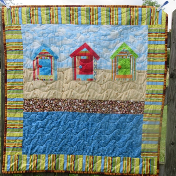 Beach Hut Quilt Pattern - Etsy