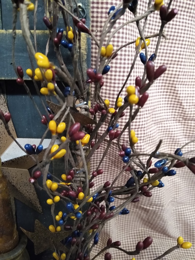 Primitive Wall Sconces With Country Mix Berries | Etsy