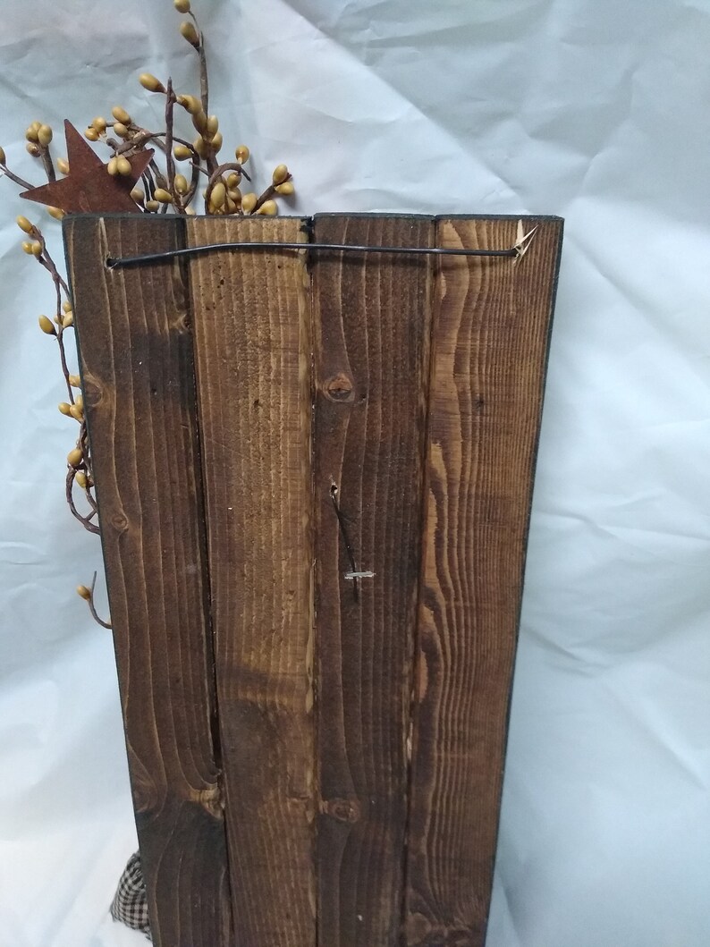 Primitive Wall Sconces With Old Gold Berries (tapers NOT Included) - Etsy