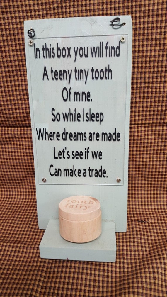 Tooth Fairy Sign With Box | Etsy