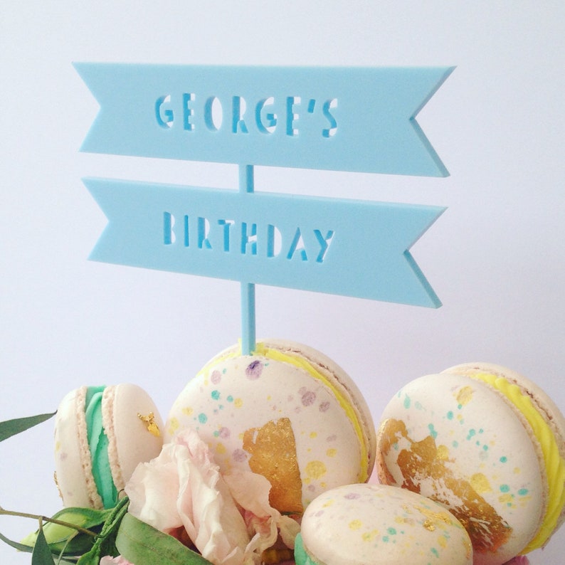 Personalised Cake Topper Name Cake Topper Acrylic Cake - Etsy UK