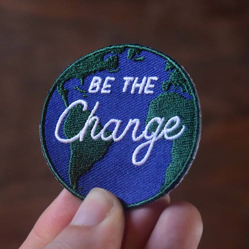 Mini Be the Change Patch Gandhi Patch World Peace | Etsy