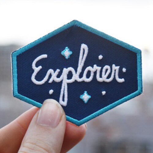 Explorer Patch Glow in the Dark Iron-on Outer Space Patches - Etsy