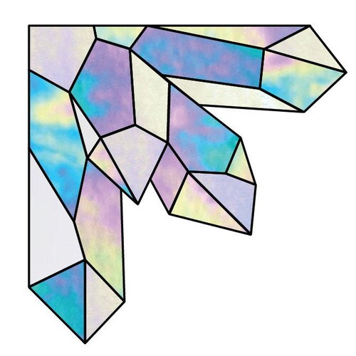 Crystal Cluster Hobby License Beginner Stained Glass Pattern | Etsy