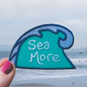 Sea More Patch Iron-on Surfer Badge Ocean Backpack Patches - Etsy UK