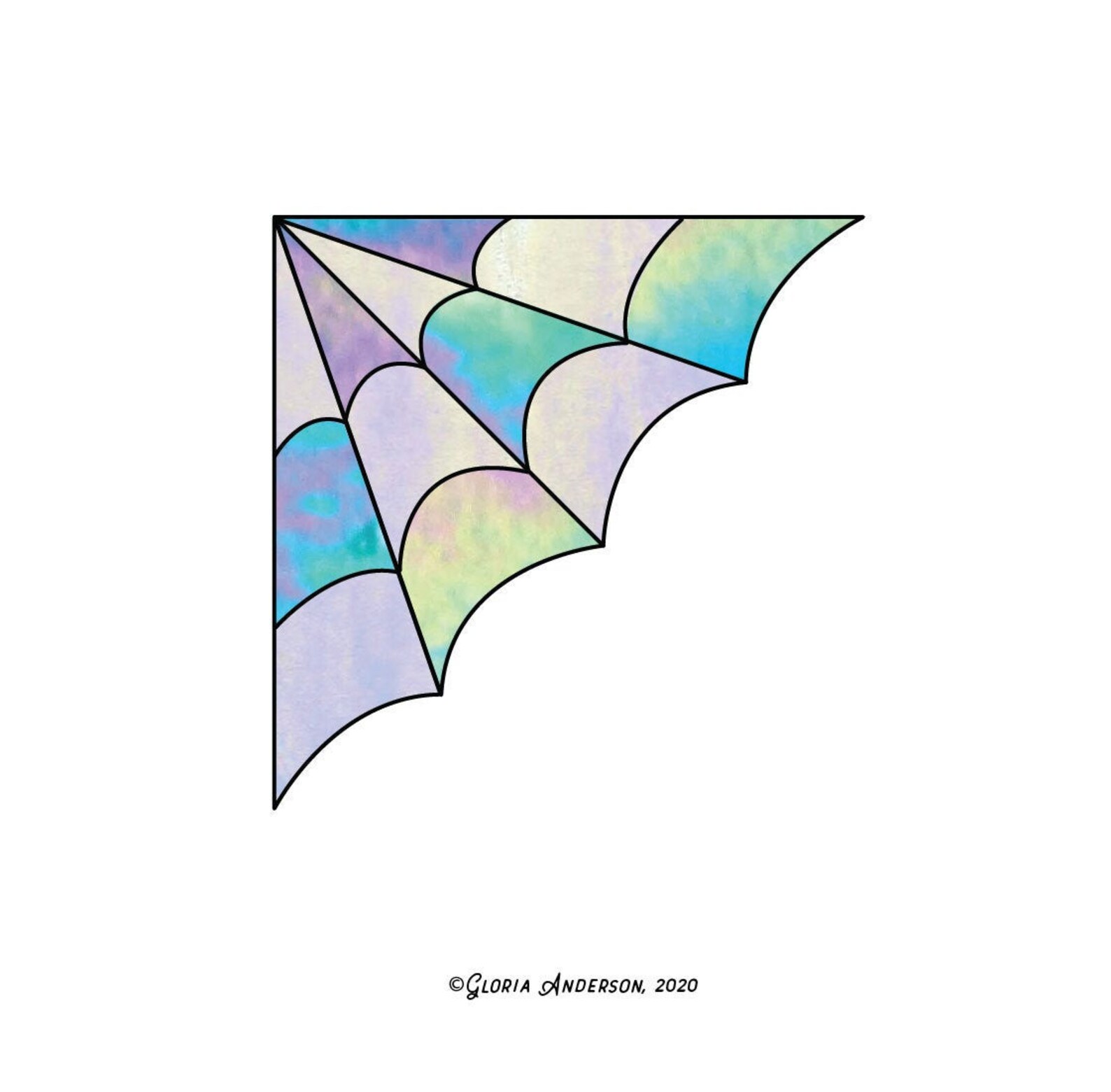 Spider Web Corner Hobby License Beginner to Intermediate Stained Glass ...