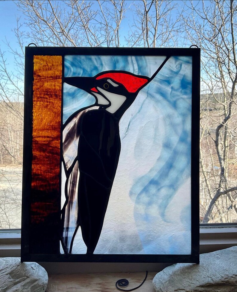 Pileated Woodpecker Hobby License Beginner to Intermediate Stained ...