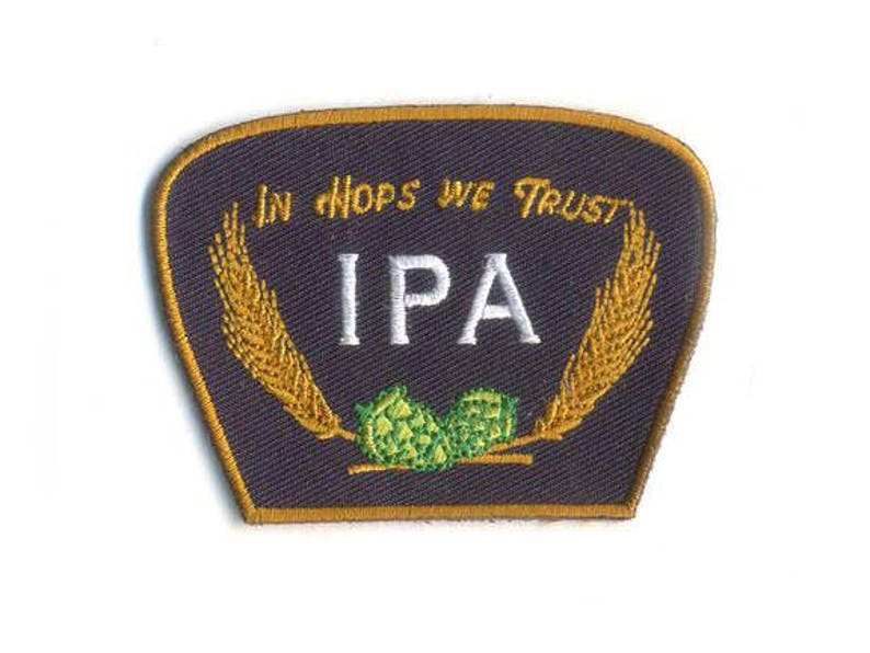 Craft Beer Patch - I Love IPA - Iron on Embroidered Badge Gift for Him ...