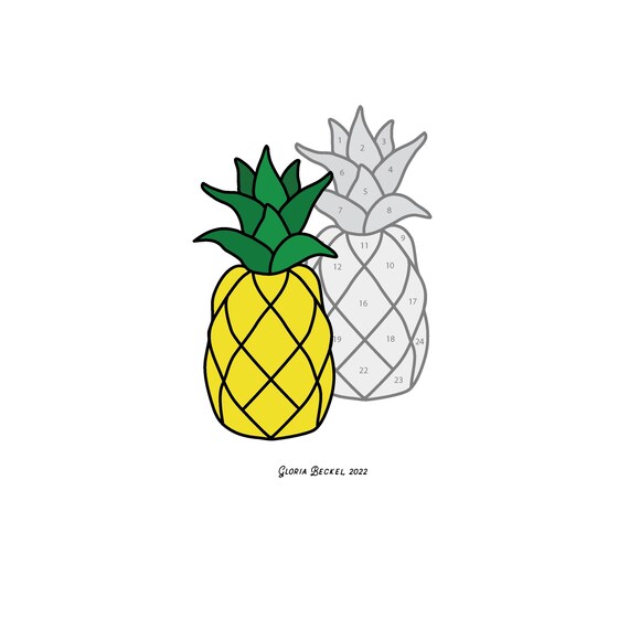 Pineapple Glass Hobby Pattern Beginner to Intermediate - Etsy