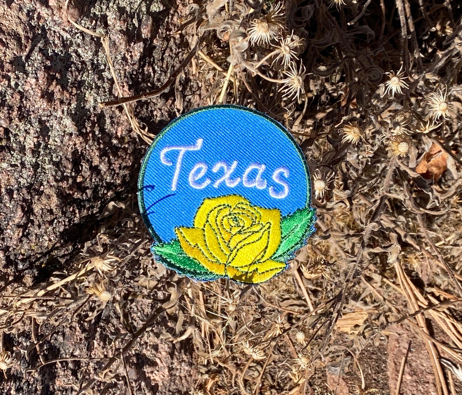 Yellow Rose of Texas Patch - Iron on Explorer Embroidered Badge - Etsy