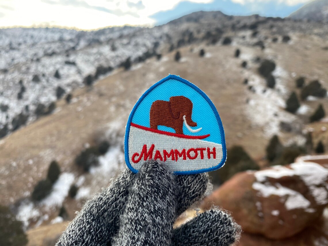 Mini Mammoth Ski Area Patch Vintage Inspired Design Iron - Etsy