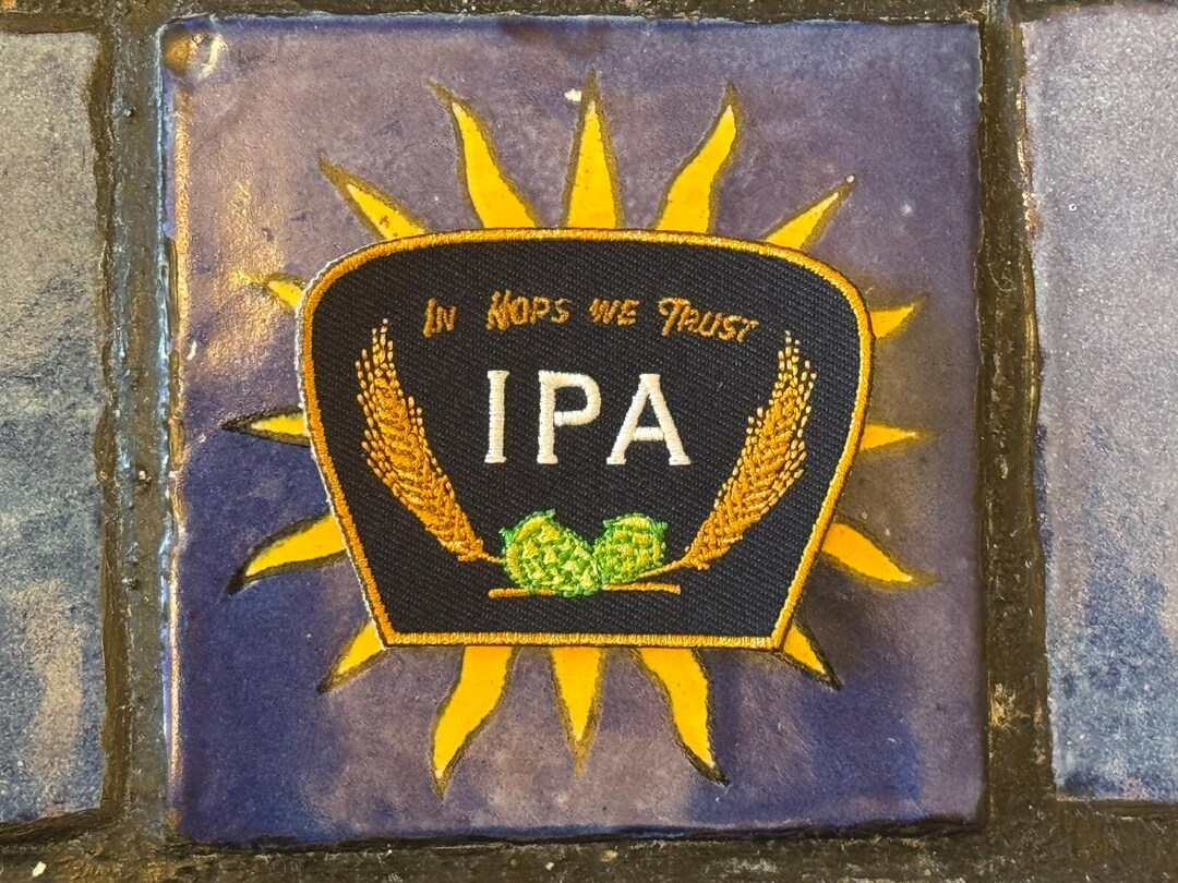 Craft Beer Patch - I Love IPA - Iron on Embroidered Badge Gift for Him ...