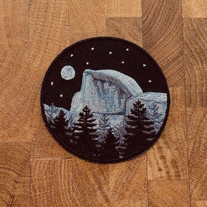 Yosemite - Half Dome Patch - 3" Circle Iron on Explorer Embroidered ...