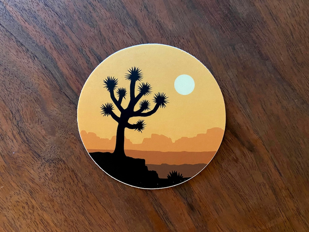 Joshua Tree Vinyl Sticker - National Park Sticker - Laptop or Car ...