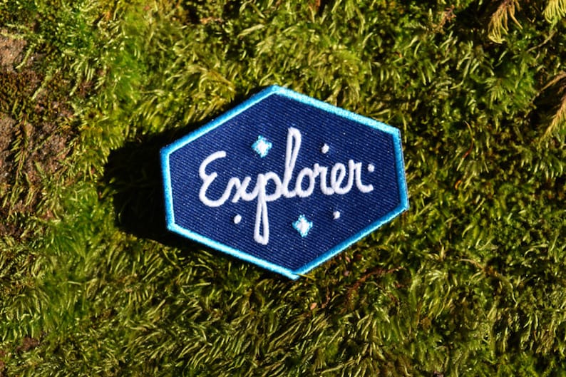 Explorer Patch Glow in the Dark Iron-on Outer Space Patches - Etsy