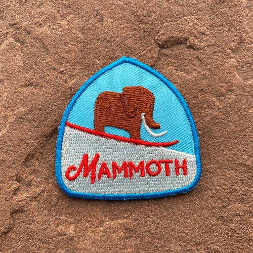 Mini Mammoth Ski Area Patch Vintage Inspired Design Iron - Etsy
