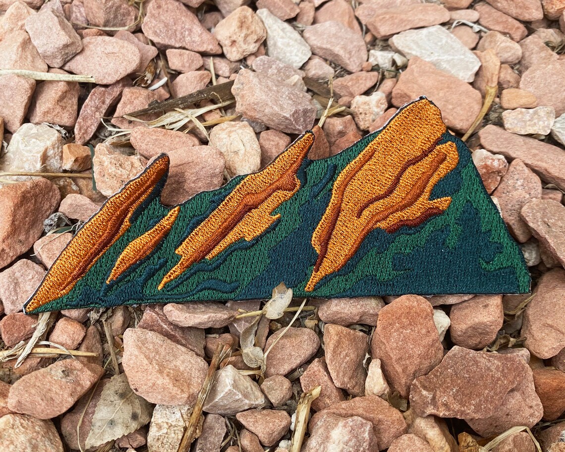 Flatirons Boulder - Red Rocks Foothill Mountains Patch - Colorado 5" X ...
