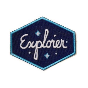 Explorer Patch - Glow in the Dark Iron-on Outer Space Patches - Etsy