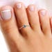 Silver Toe Ring, Toe Rings, Tiny Toe Ring, Flower Toe Ring, Small Toe ...