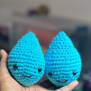Water Drop Crochet Plush, Rain Drop Amigurumi, Crochet Water Droplet - Etsy