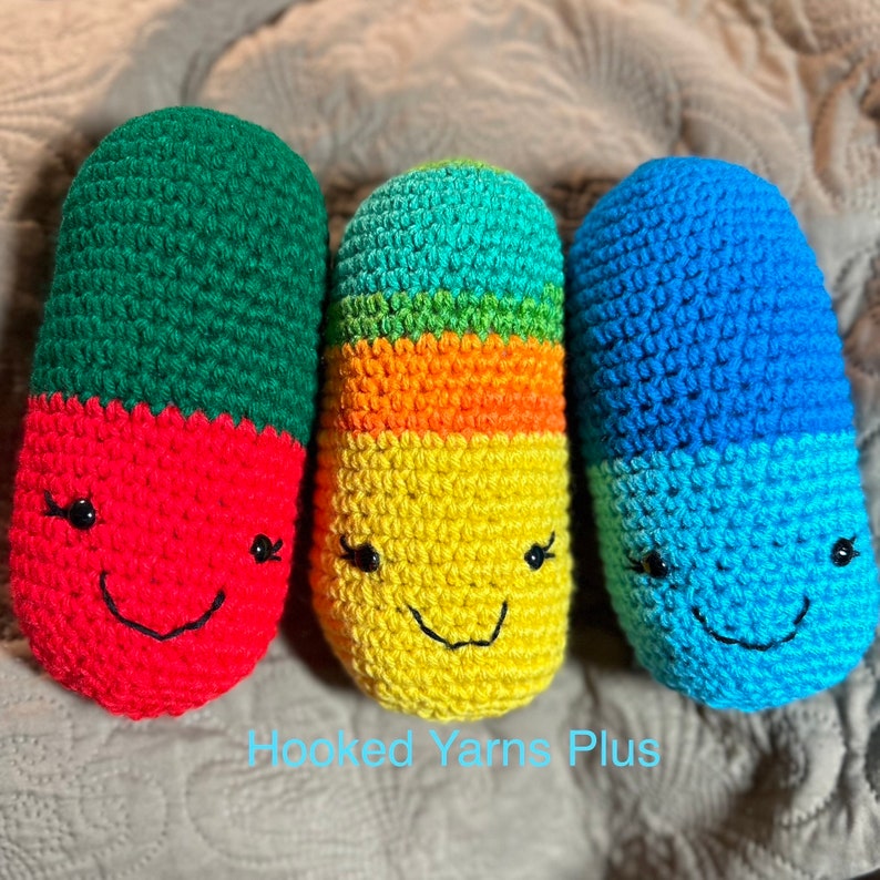 Happy Chill Pill Stress Ball Crochet Plush Pharmacist Gift - Etsy