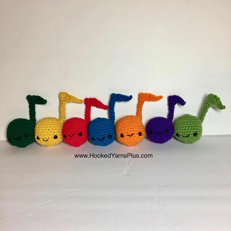 Music Note Plush Music Note Crochet Stuffed Toy Crochet - Etsy