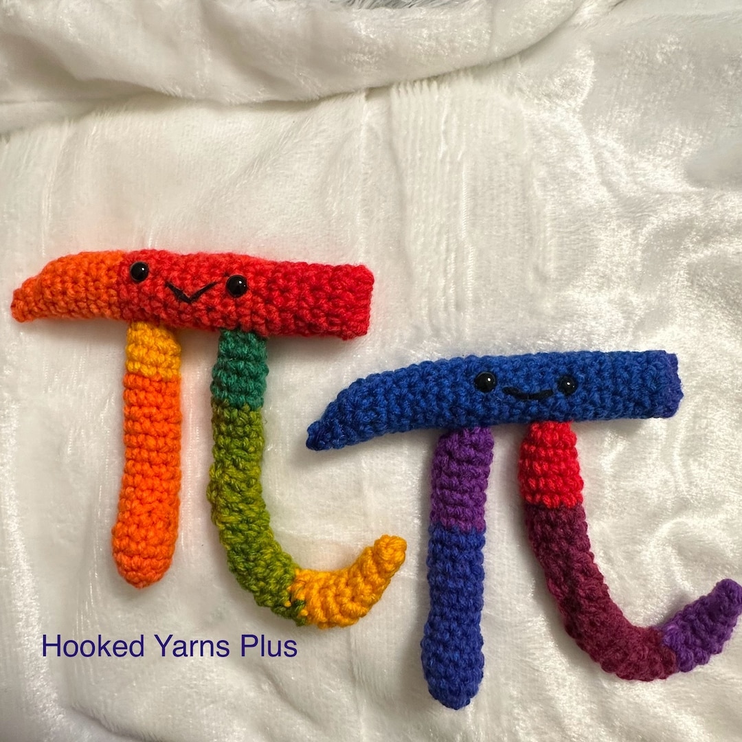 Pi Math Symbol Crochet Plush, Math Teacher Gift, Crochet Pi Math ...
