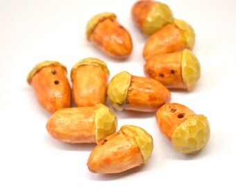 Carved acorns | Etsy