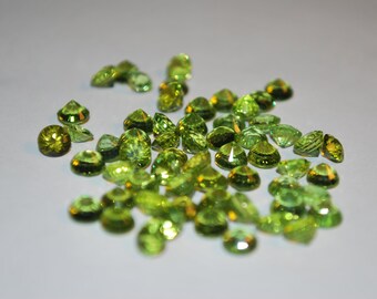 Yellow green stone | Etsy