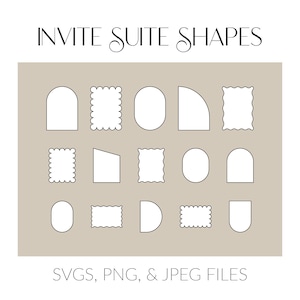DIY Wedding Invitations / Modern Geometric Cricut Cut Files / Elegant ...