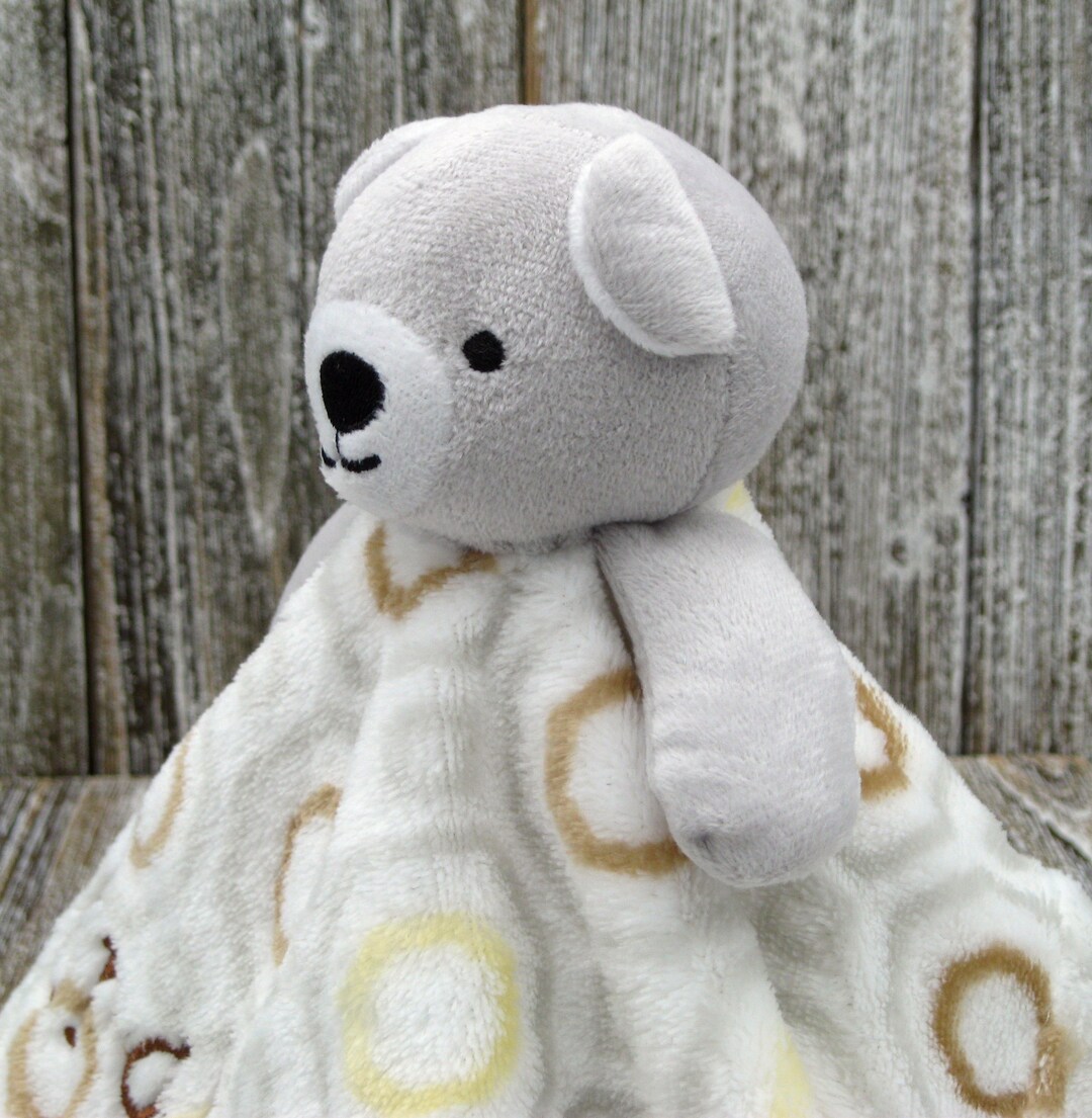 Personalized Baby Teddy Bear Lovey Bear Plush Blankie Personalized ...