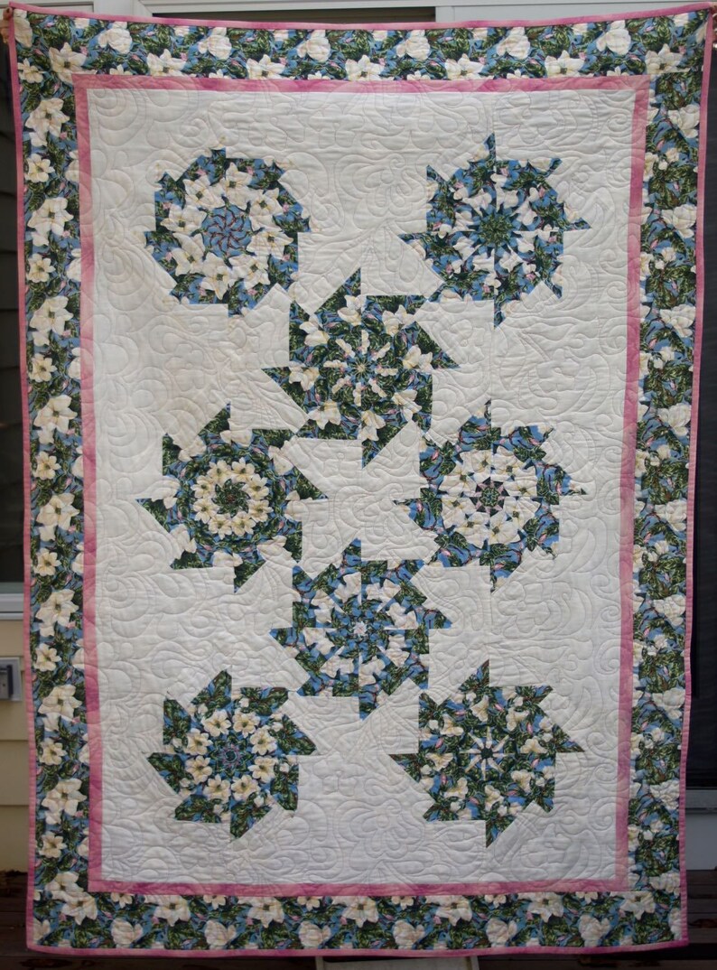 Homemade Stack and Wack Pattern Lap or Bed Quilt 75" X 54" - Etsy