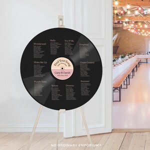 Record Table Plan, Record Seating Chart, Music Theme Wedding, Disco ...