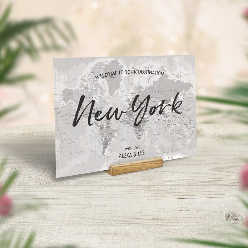Map Table Names Vintage Look Wedding Table Names Grey - Etsy UK