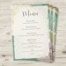 Record Style Menus Music Wedding Decor Vinyl Music Lovers - Etsy